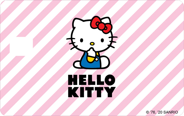 HELLO KITTY PINK STRIPES – Funky Dunky Store