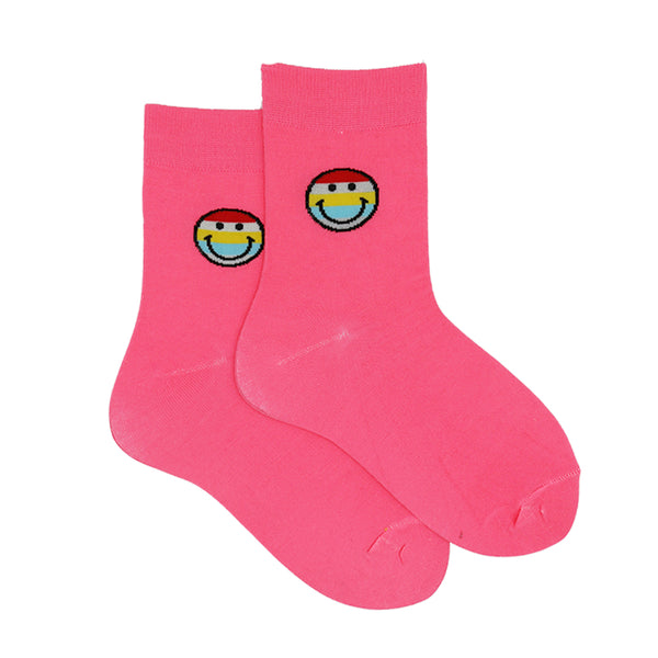 PINK SMILEY SOCKS – Funky Dunky Store